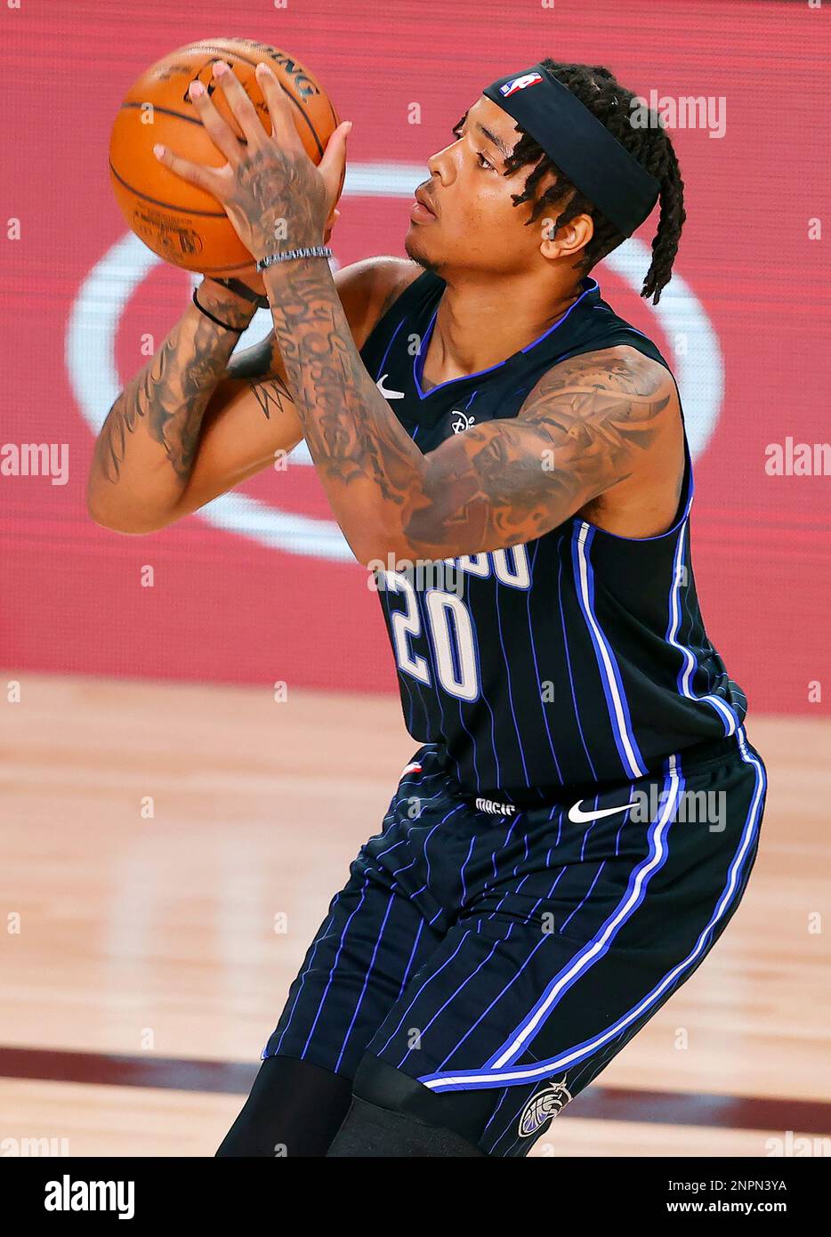 Orlando Magic's Markelle Fultz shoots against the Brooklyn Nets during ...