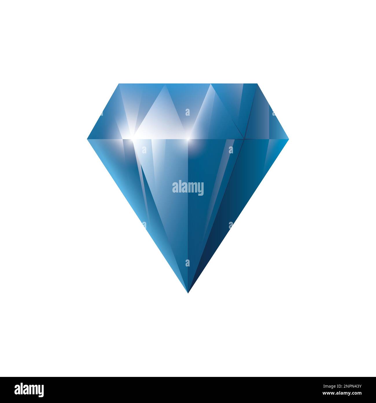 Gem, Precious stone, Game loot UI icon, vector illustration Stock ...