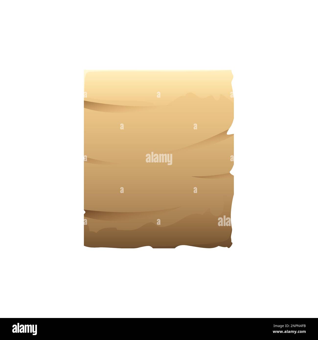 Game UI asset. Gaming user interface paper page icon. vector ...