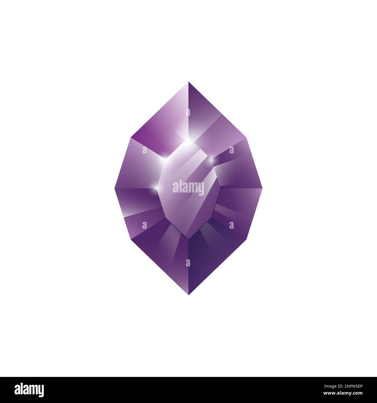 Gem, Precious stone, Game loot UI icon, vector illustration Stock ...