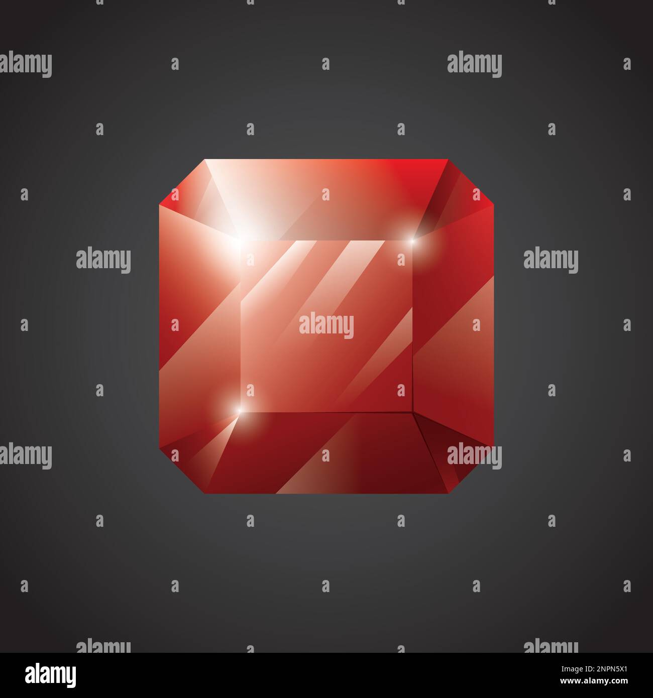 Gem, Precious stone, Game loot UI icon, vector illustration Stock ...