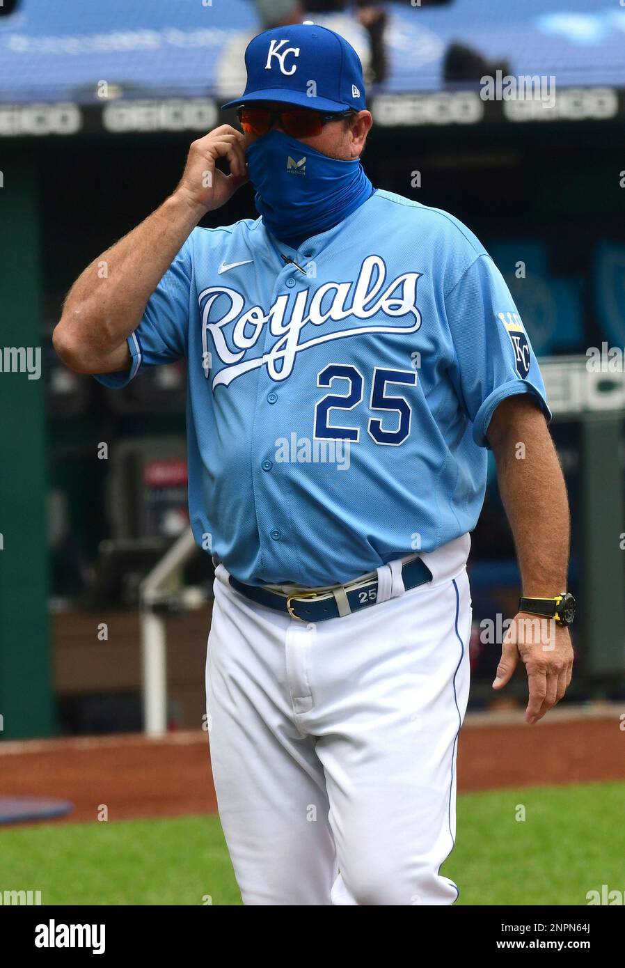 KANSAS CITY, MO - AUGUST 09: Kansas City Royals manager Mike Matheny ...