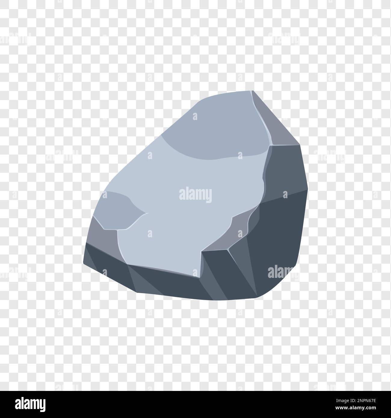 Rock boulder. Natural shape stone. vector illustration Stock Vector ...