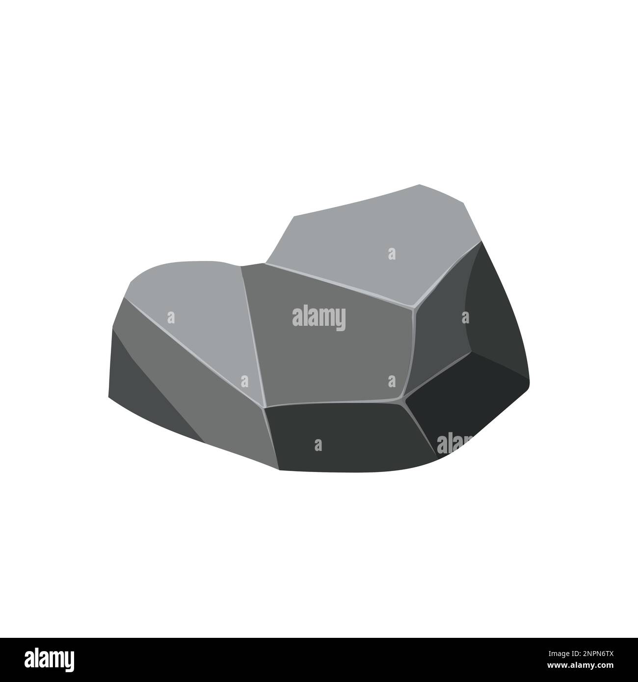 Game UI asset. Gaming user interface coal rock icon. vector ...