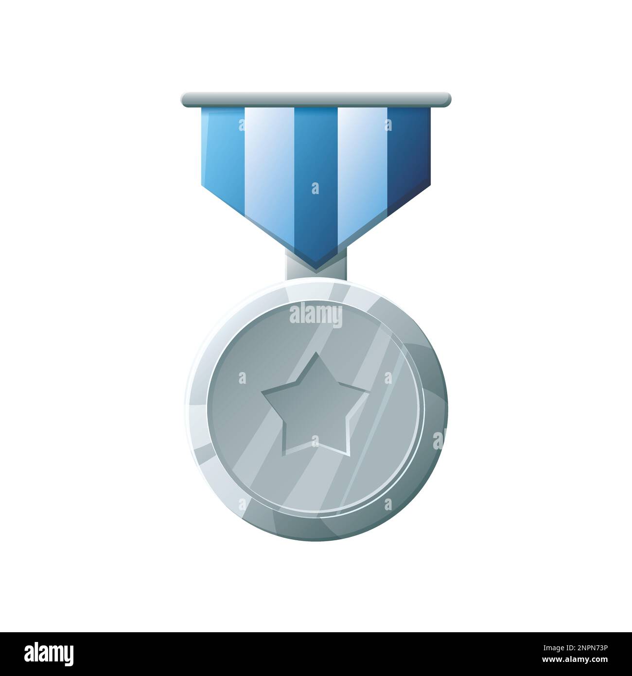 Game UI asset. Gaming user interface medal icon. vector illustration ...