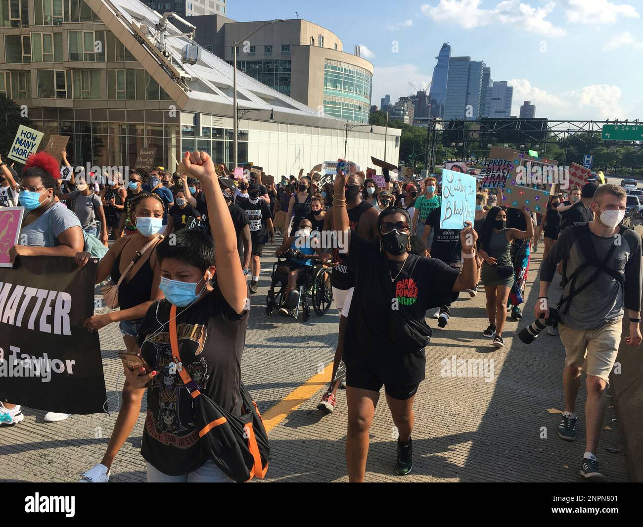 Photo by: STRF/STAR MAX/IPx 2020 8/9/20 Protesters march in support of ...