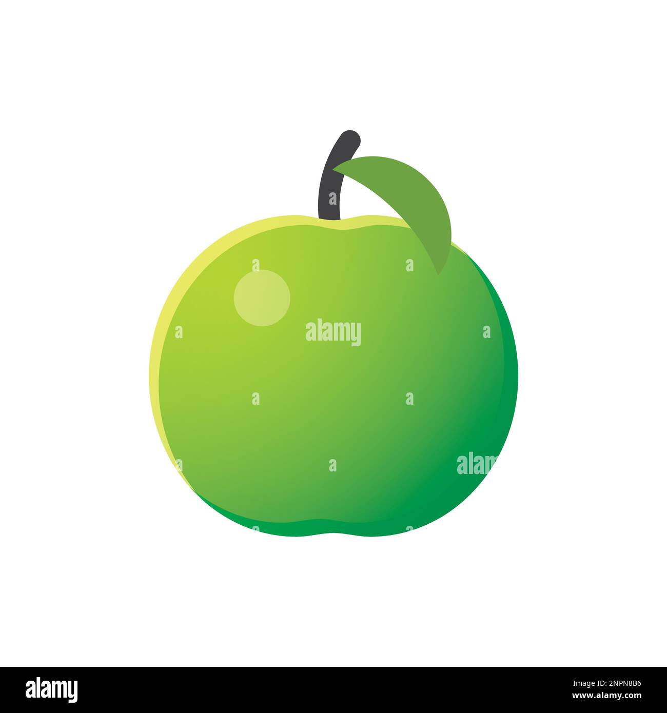 Game UI asset. Gaming user interface apple icon. vector illustration ...