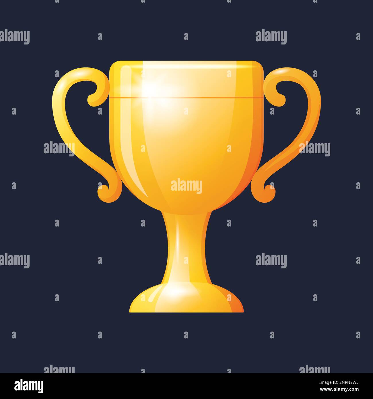 Game UI asset. Gaming user interface trophy cup icon. vector ...