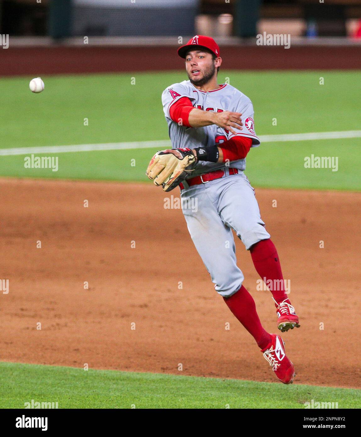 ARLINGTON, TX - AUGUST 09: Los Angeles Angels third baseman David ...