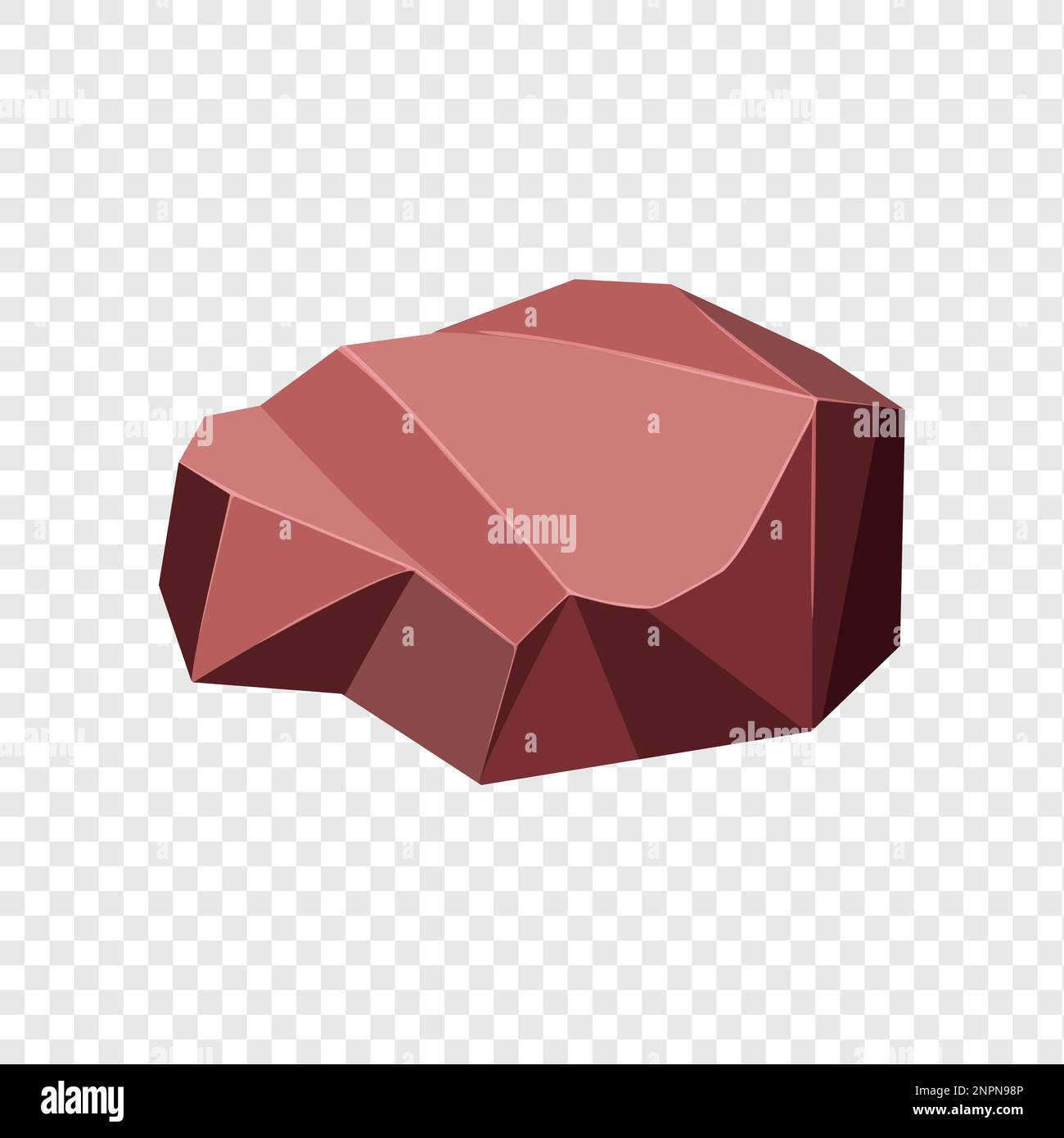 Ore rock boulder. Natural shape stone. vector illustration Stock Vector ...