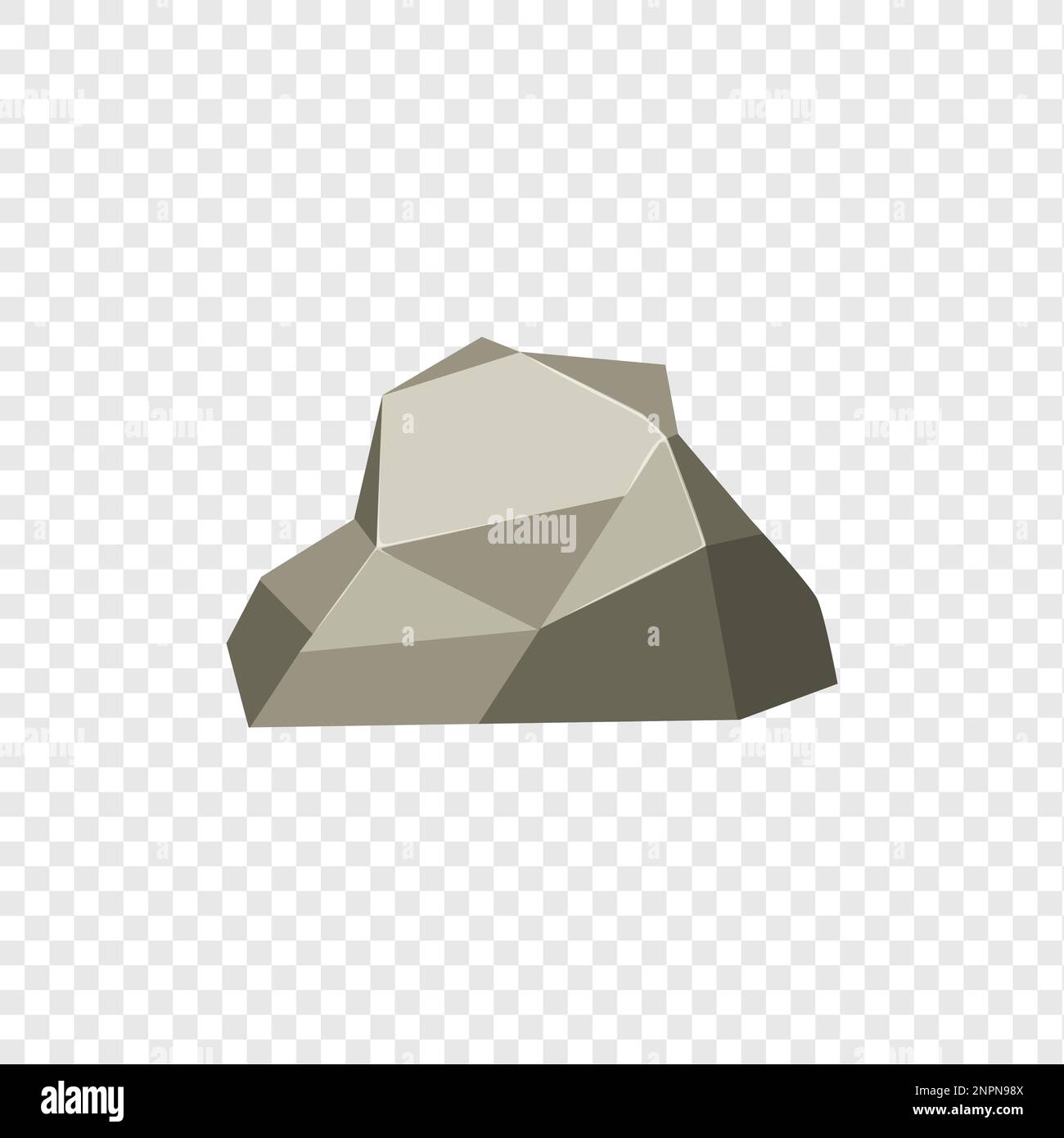Rock boulder. Natural shape stone. vector illustration Stock Vector ...