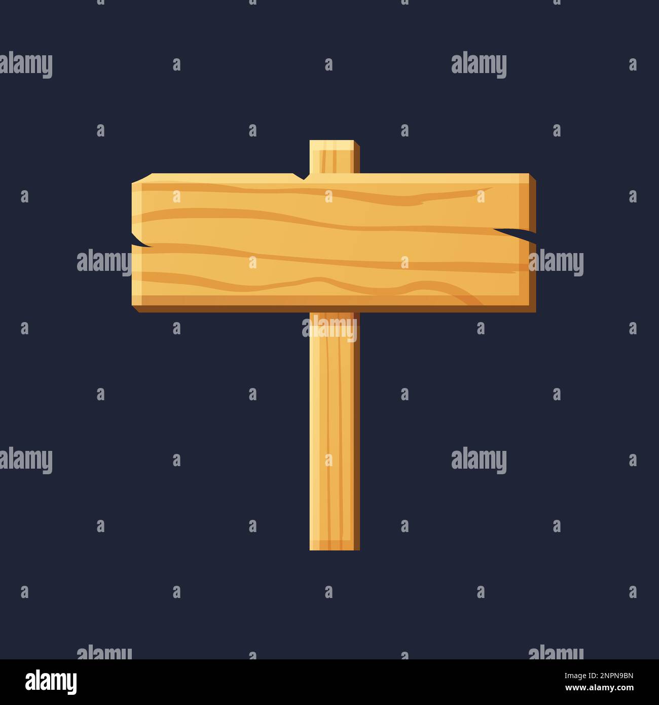 Game UI asset. Gaming user interface wood sign icon. vector ...