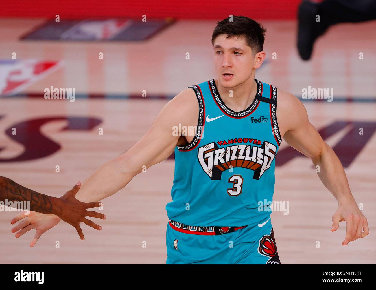 Memphis Grizzlies' Grayson Allen reacts after scoring a three-point ...