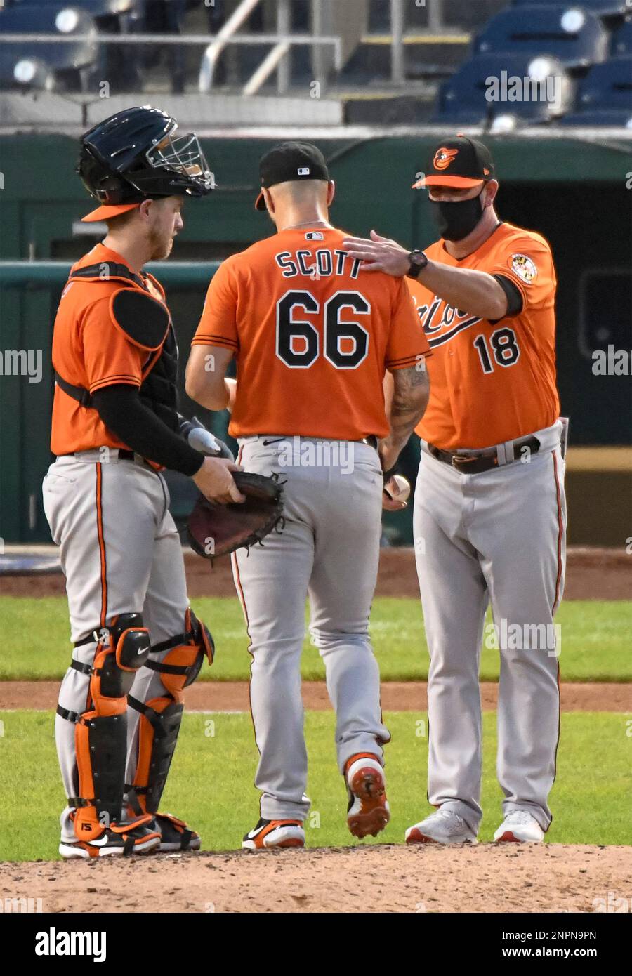 WASHINGTON, DC - AUGUST 08: Baltimore Orioles manager Brandon Hyde (18 ...
