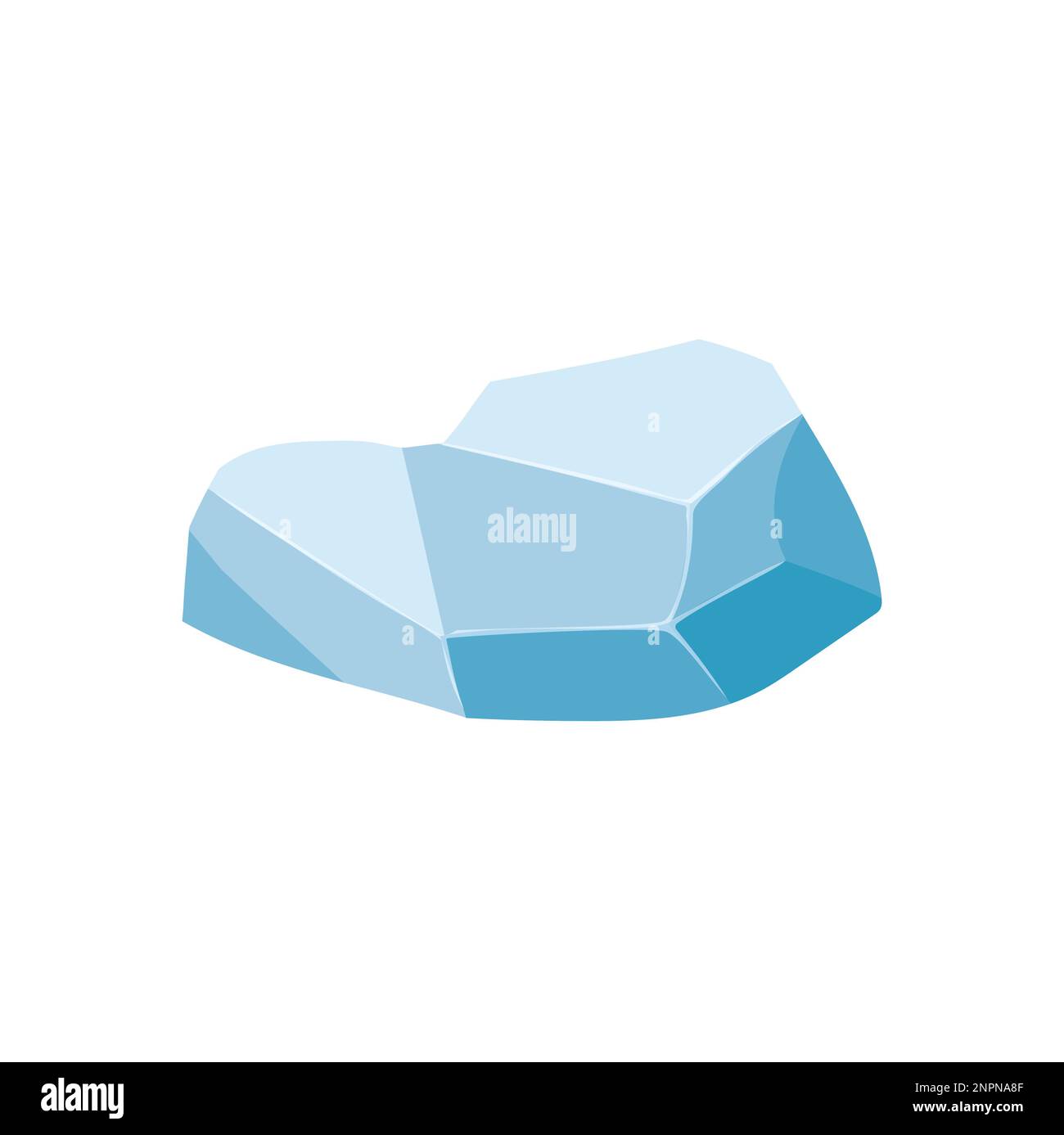 Ice rock boulder. Natural shape stone. vector illustration Stock Vector ...