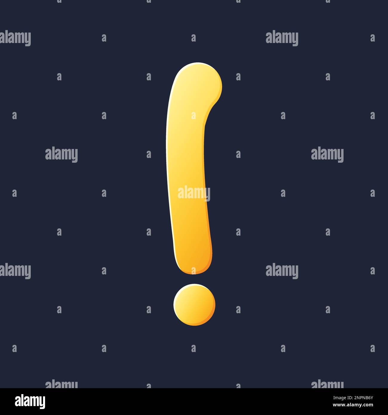 Game UI asset. Gaming user interface attention mark icon. vector ...