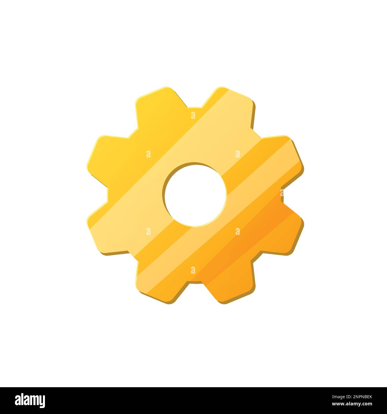 Game UI asset. Gaming user interface settings icon. vector illustration ...