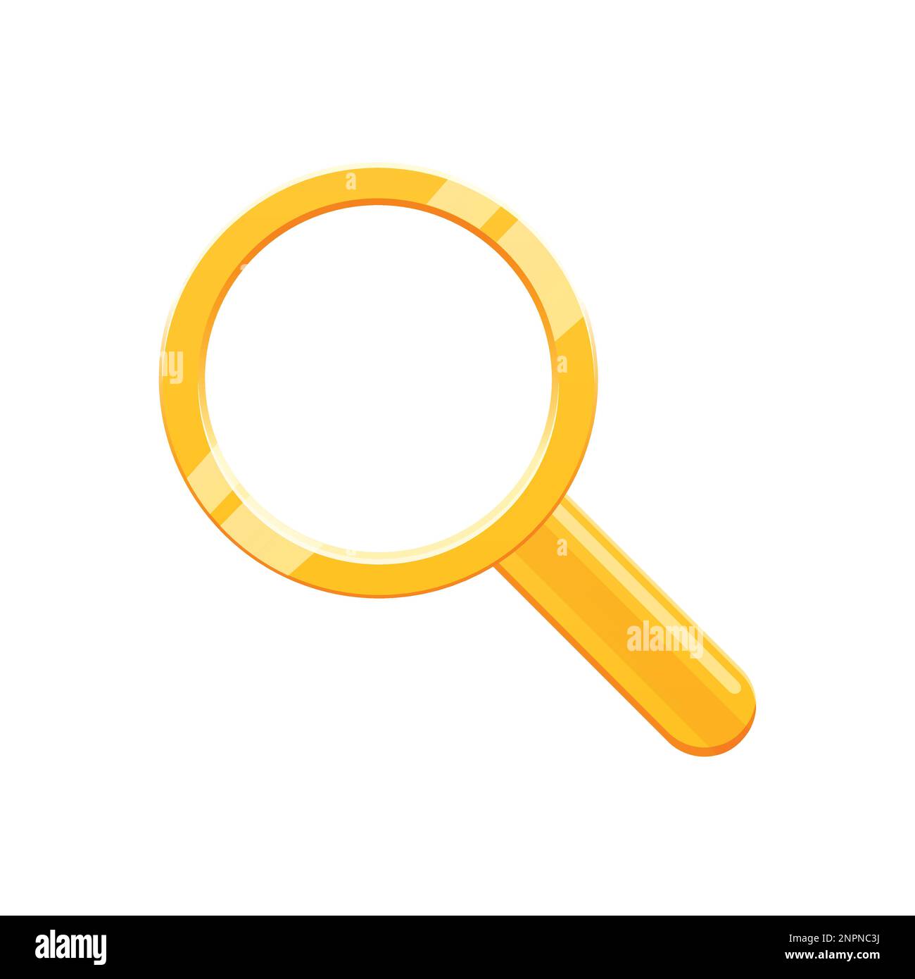 Game UI asset. Gaming user interface magnifier icon. vector ...