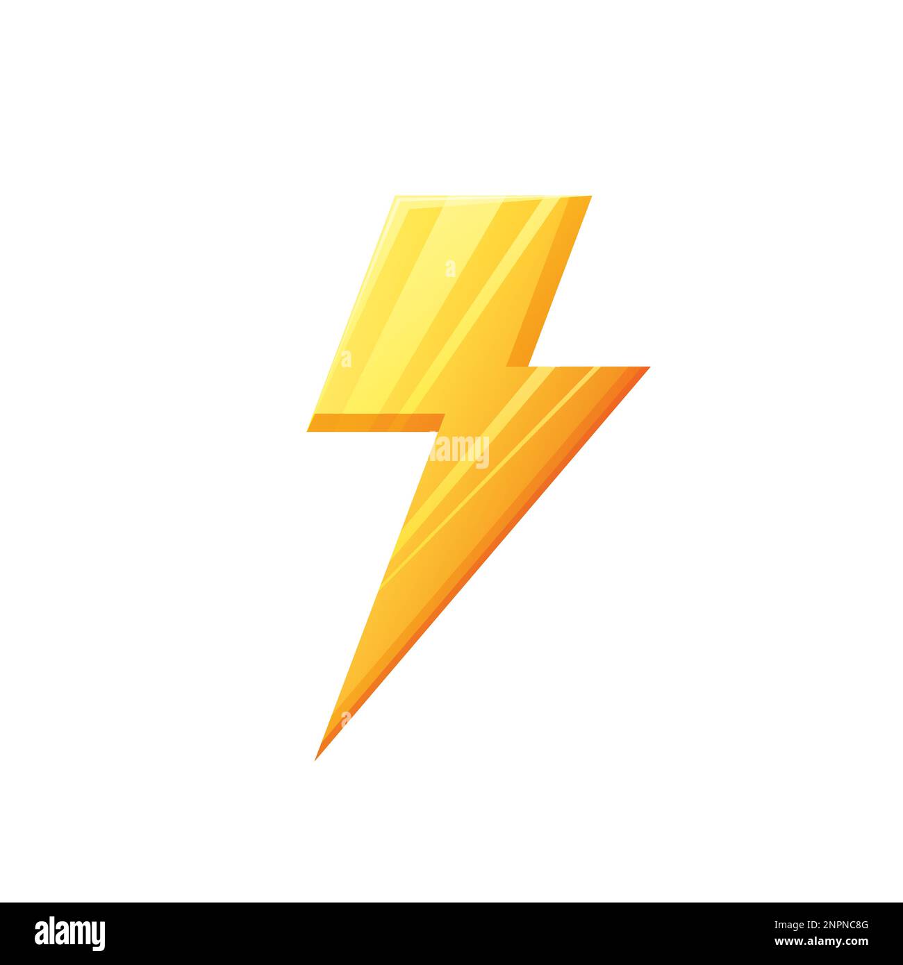 Game UI asset. Gaming user interface lightning icon. vector ...