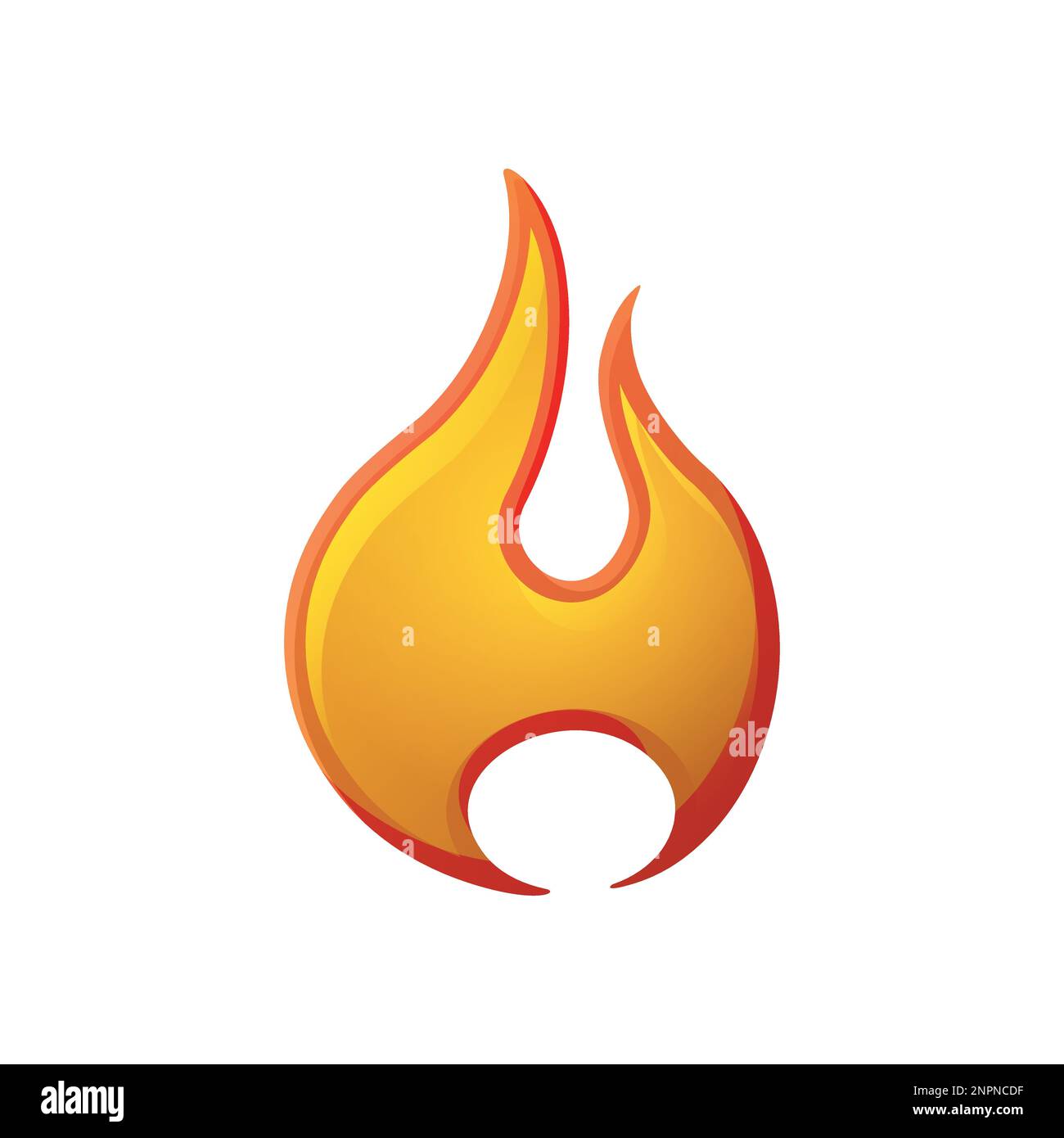 Game UI asset. Gaming user interface fire icon. vector illustration ...