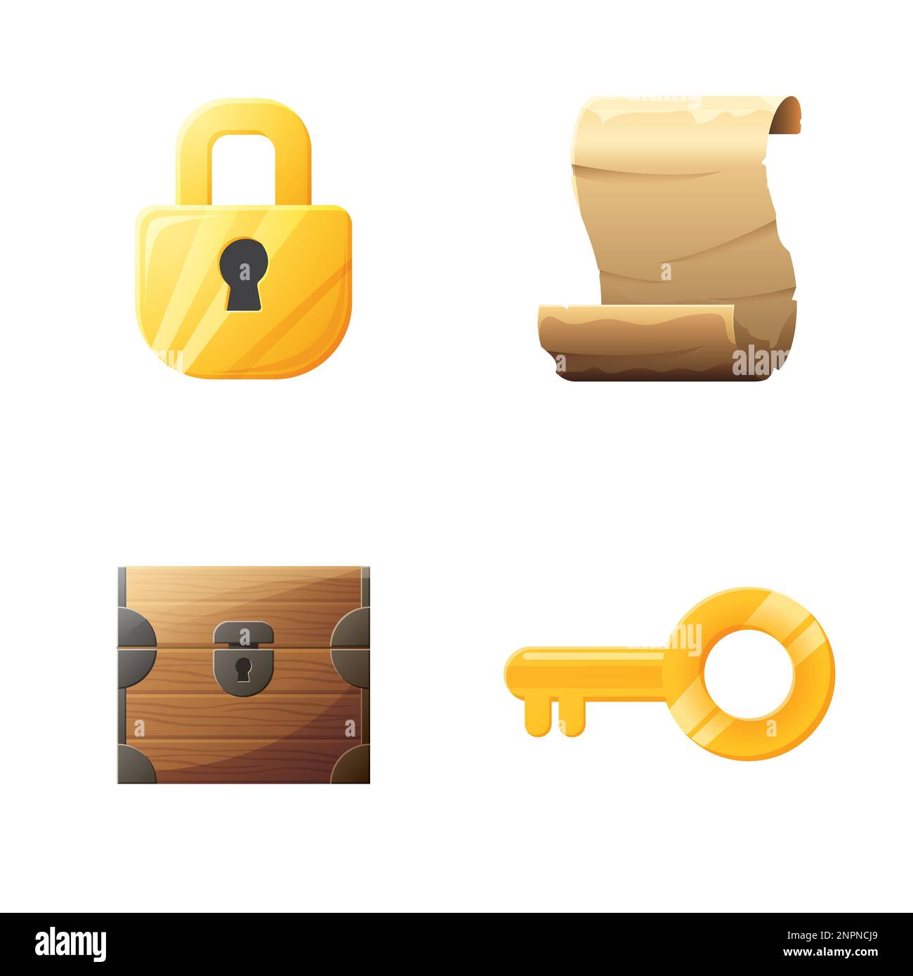 Game Ui Assets Set Gaming User Interface Icons Collection Vector