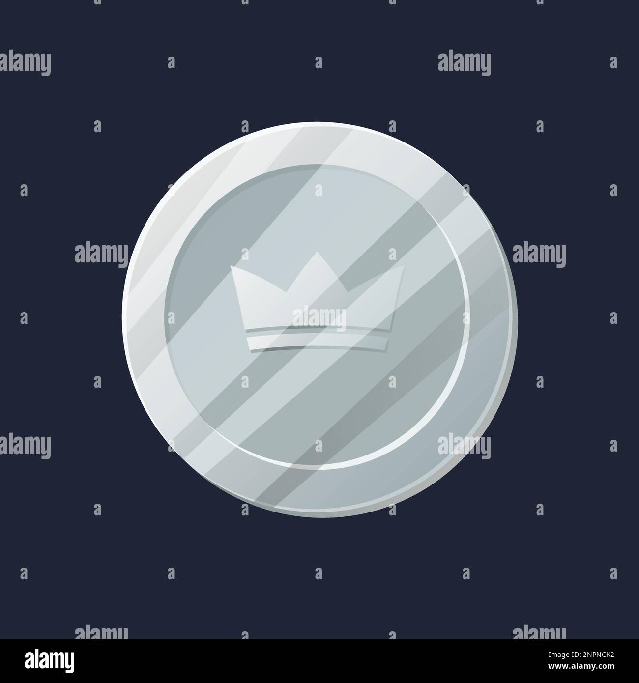 Game UI asset. Gaming user interface coin icon. vector illustration ...