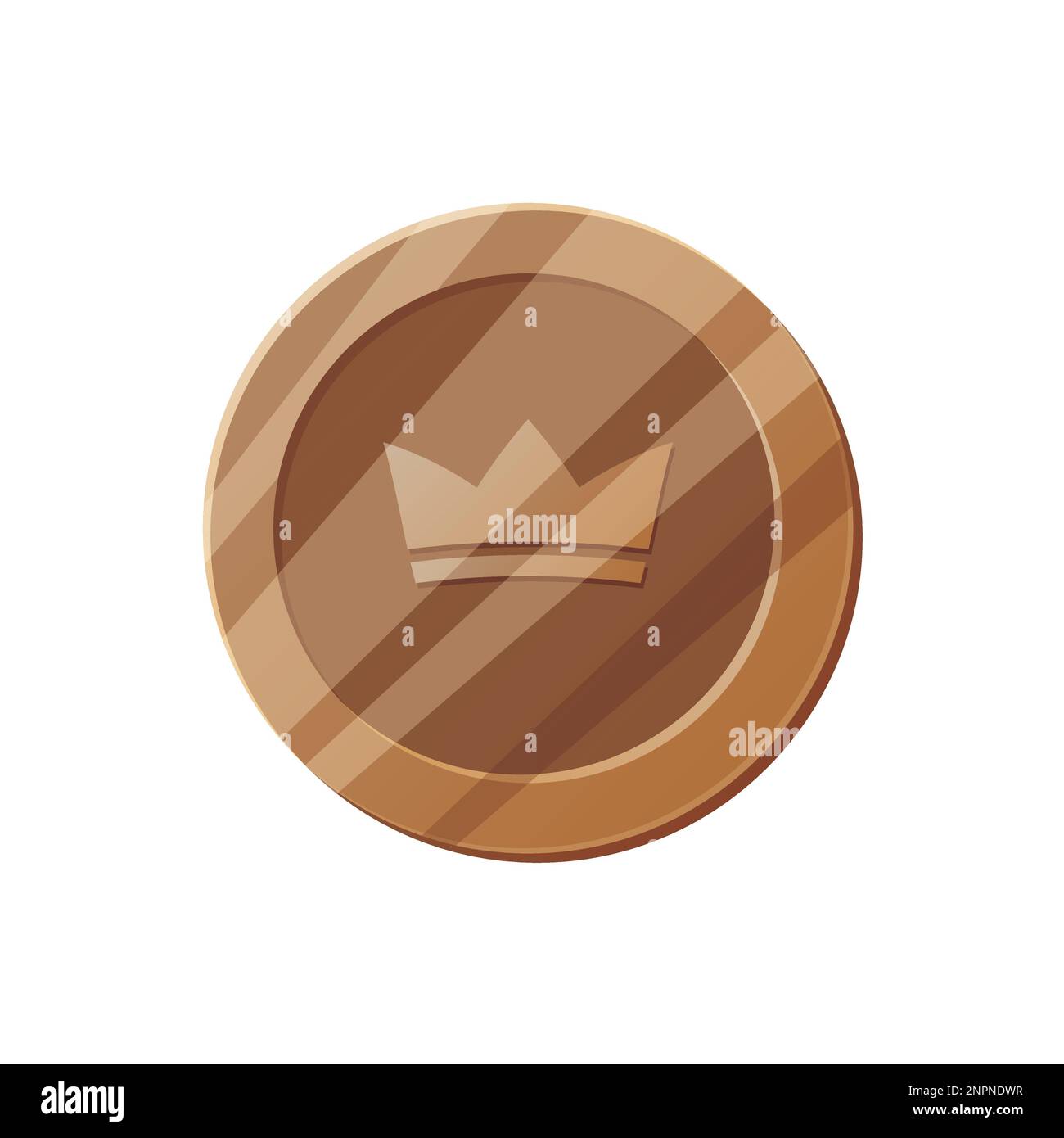 Game UI asset. Gaming user interface coin icon. vector illustration ...