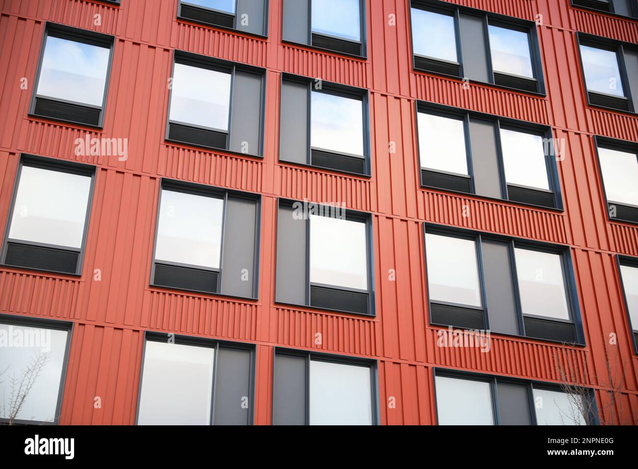 Modern bulidings with large windows residential and commercial building ...