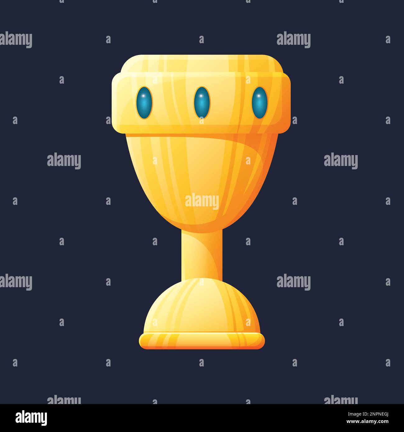Game UI asset. Gaming user interface goblet icon. vector illustration ...