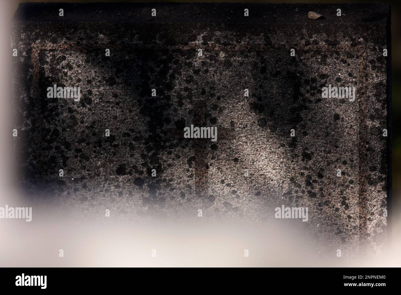 Weathered stone, headstone in a Cemetery up North. Memorial from the ...