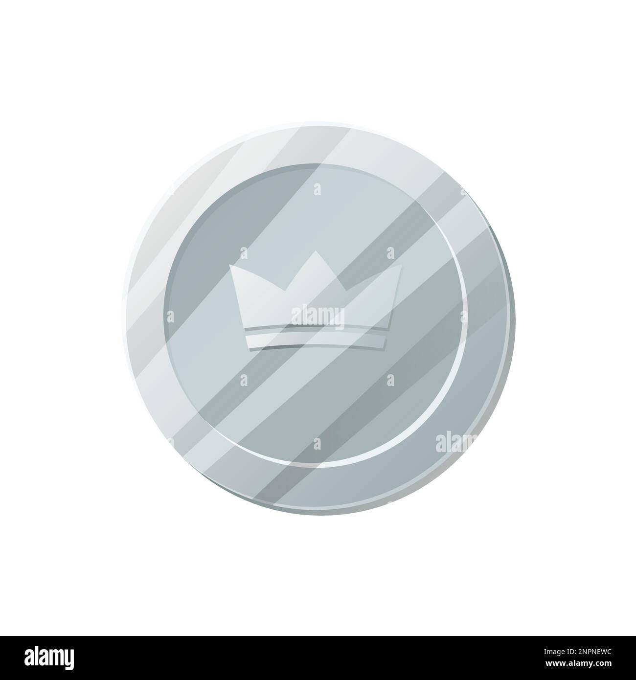 Game UI asset. Gaming user interface coin icon. vector illustration ...