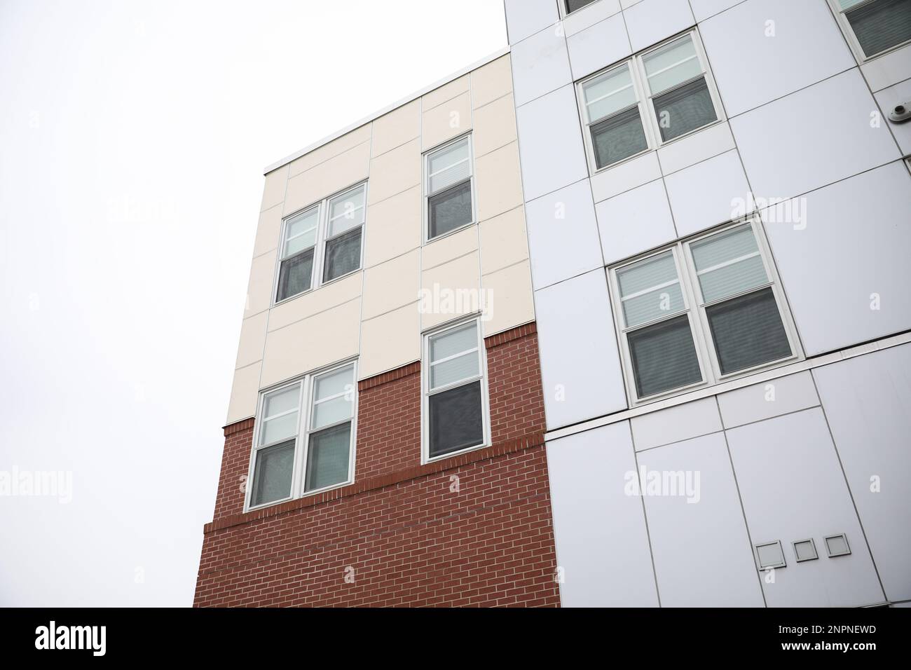 Modern bulidings with large windows residential and commercial building ...