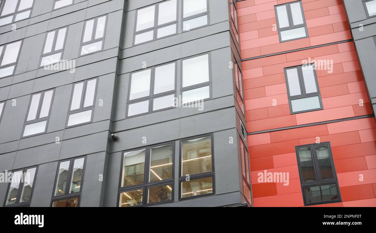 Modern bulidings with large windows residential and commercial building ...