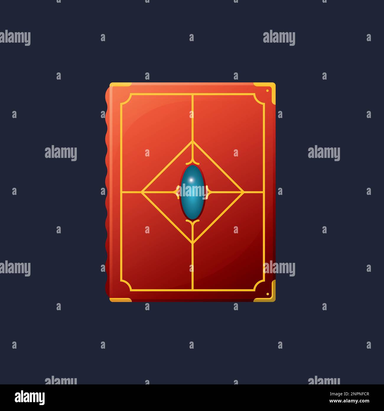 Game UI asset. Gaming user interface book icon. vector illustration ...