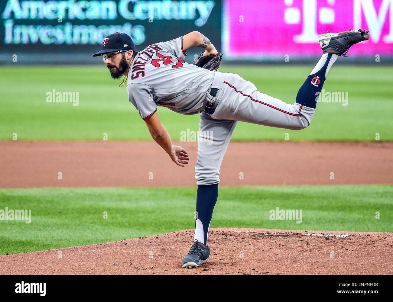 KANSAS CITY, MO - AUGUST 07: Minnesota Twins pitcher Devin Smeltzer (31 ...