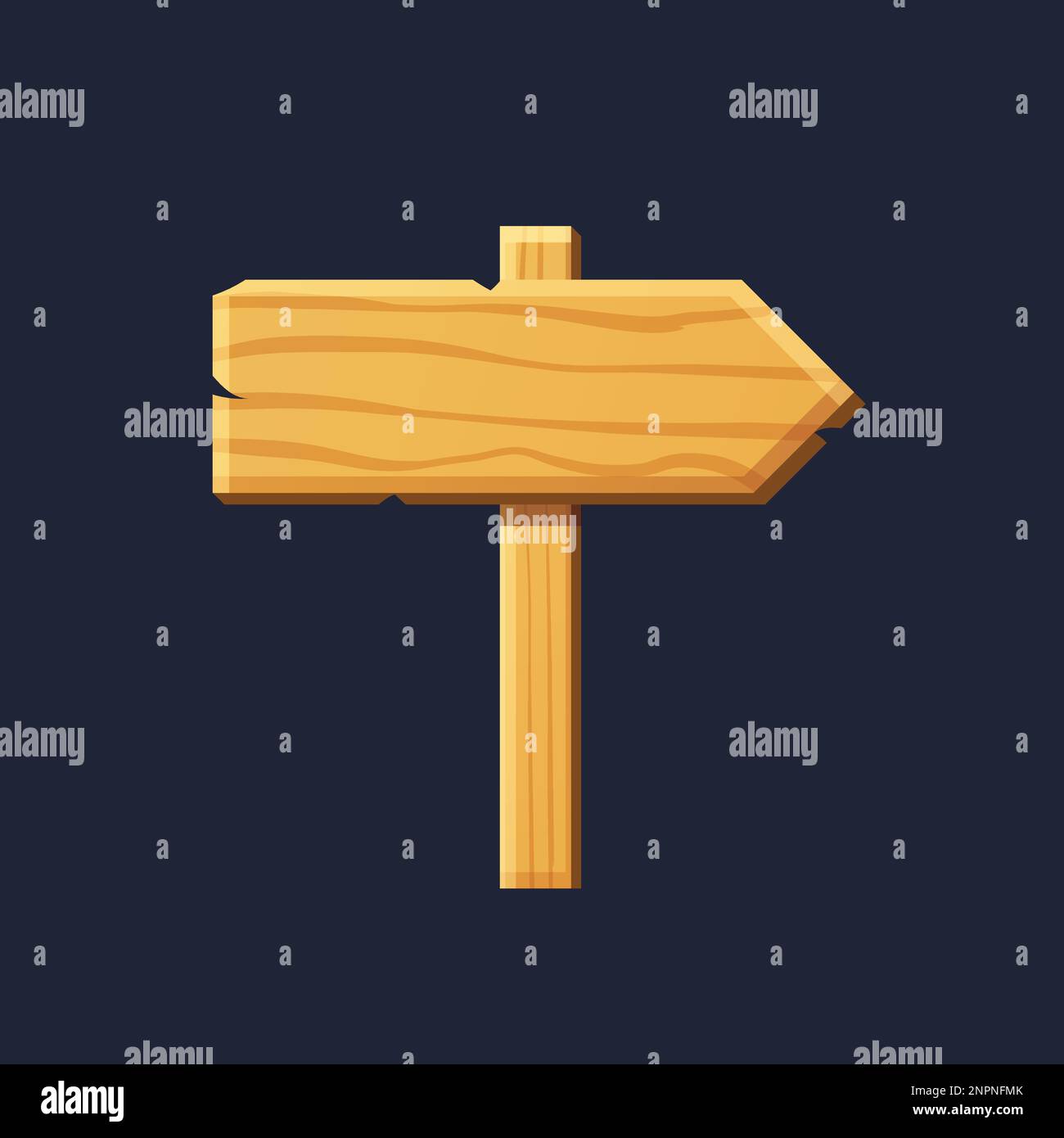 Game UI asset. Gaming user interface wood sign icon. vector ...