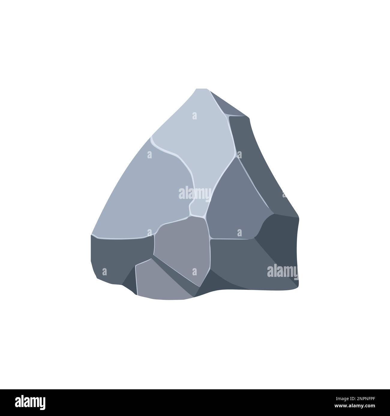 Rock boulder. Natural shape stone. vector illustration Stock Vector ...