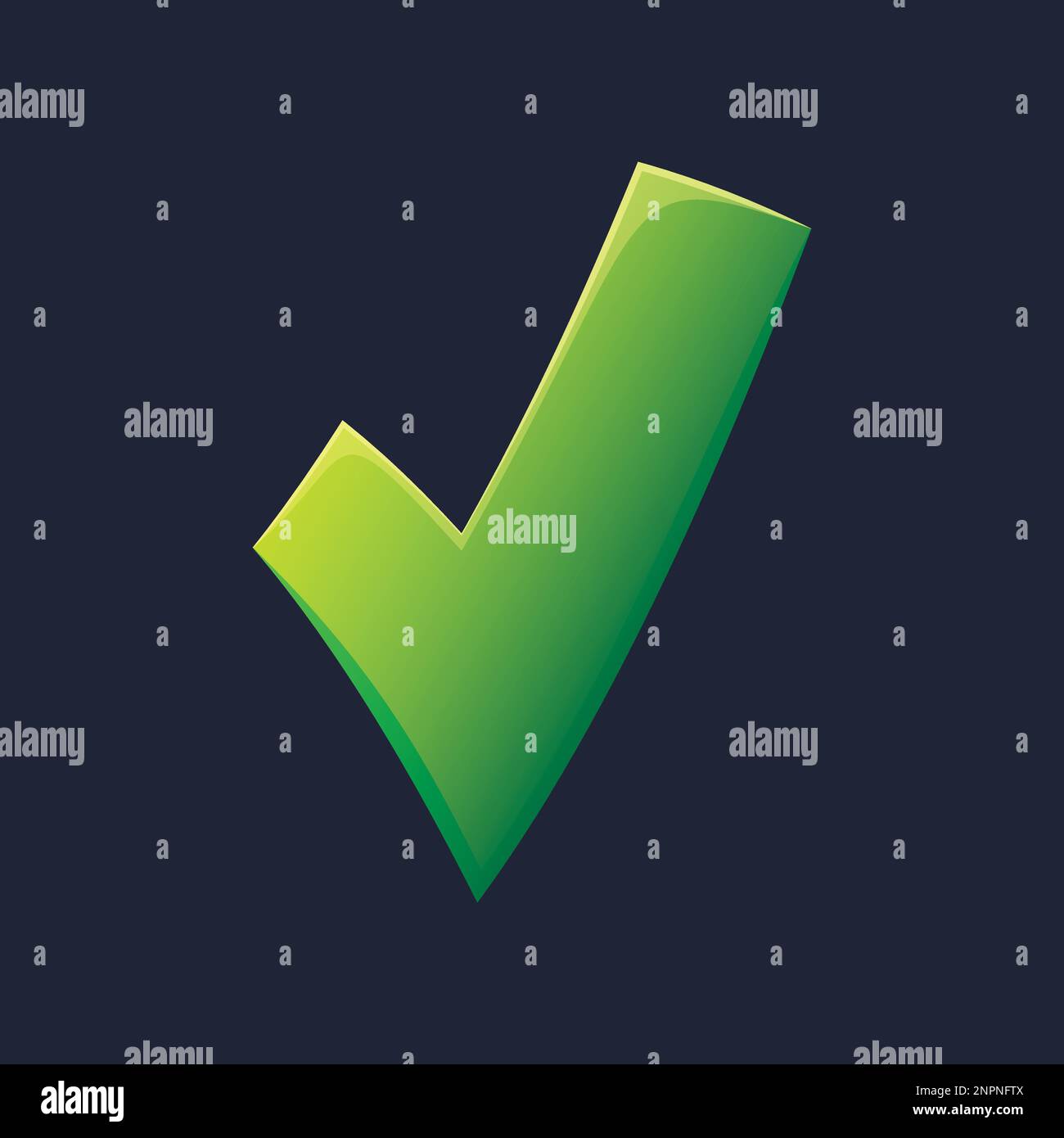 Game Ui Asset Gaming User Interface Check Mark Icon Vector