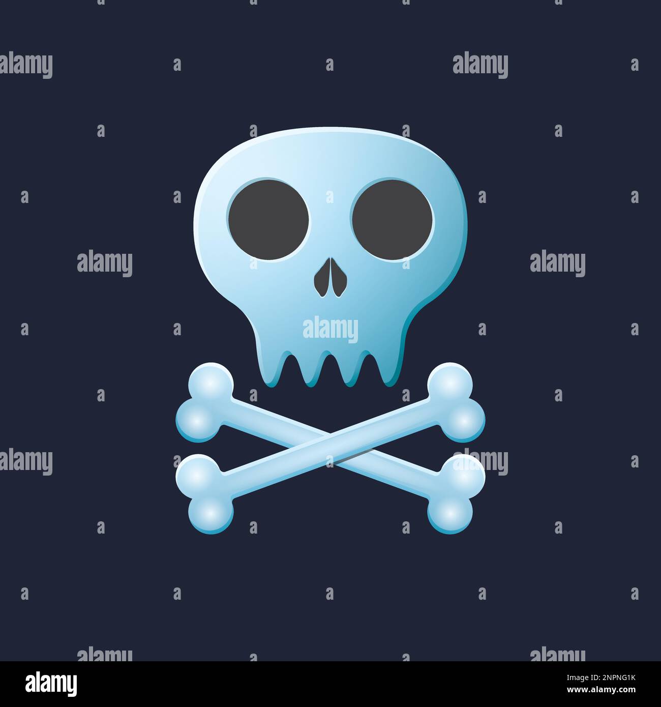 Game UI asset. Gaming user interface skull icon. vector illustration ...