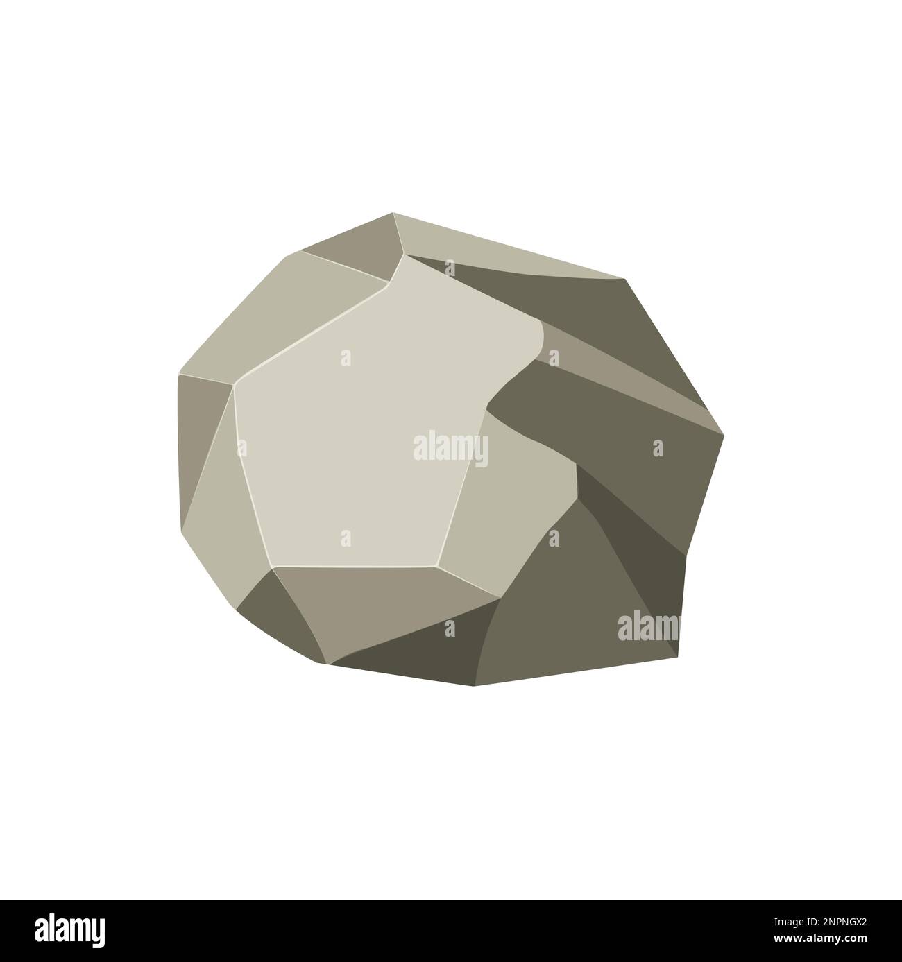 Rock boulder. Natural shape stone. vector illustration Stock Vector ...