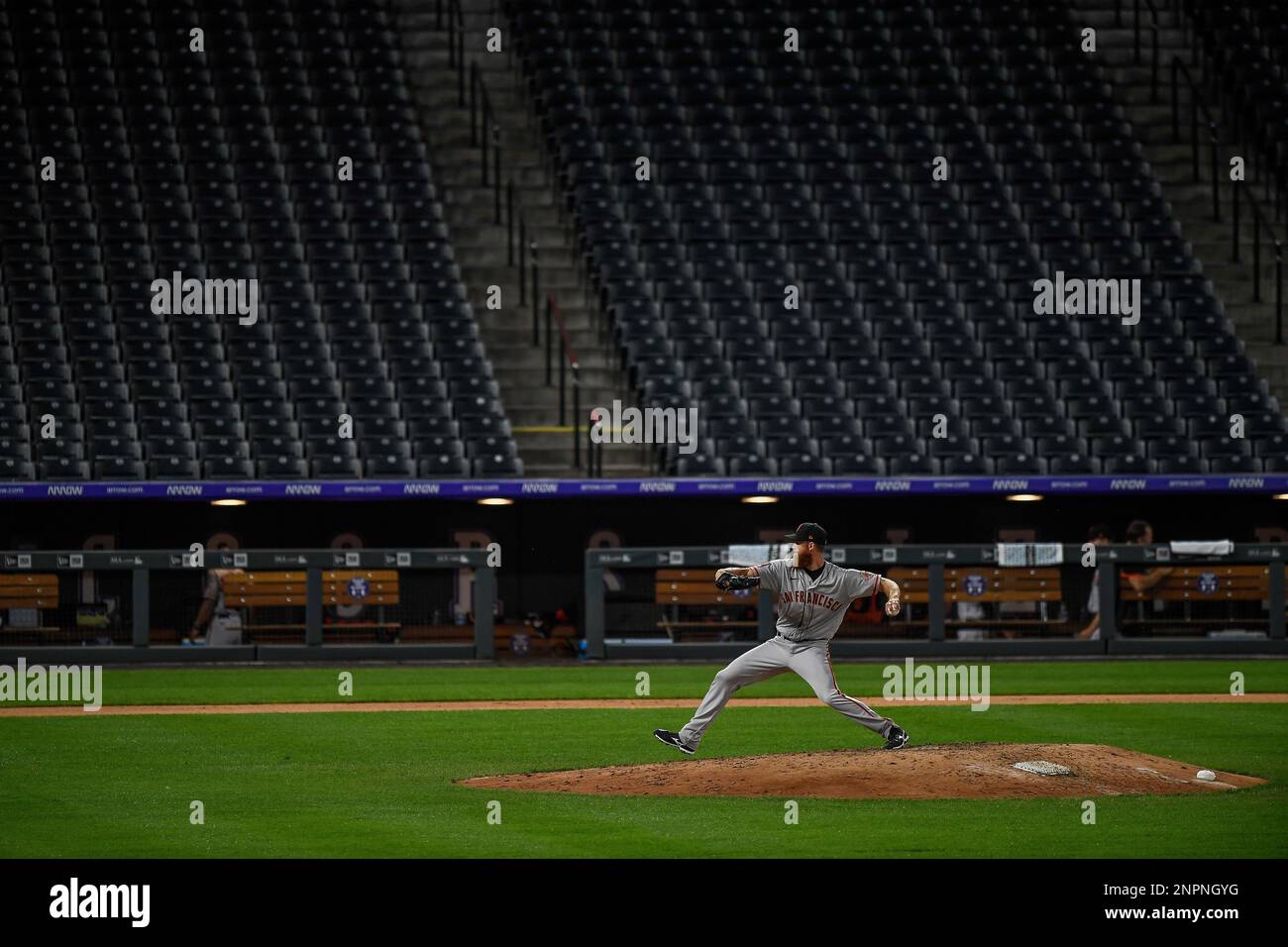 DENVER, CO - AUGUST 04: San Francisco Giants starting pitcher Conner ...