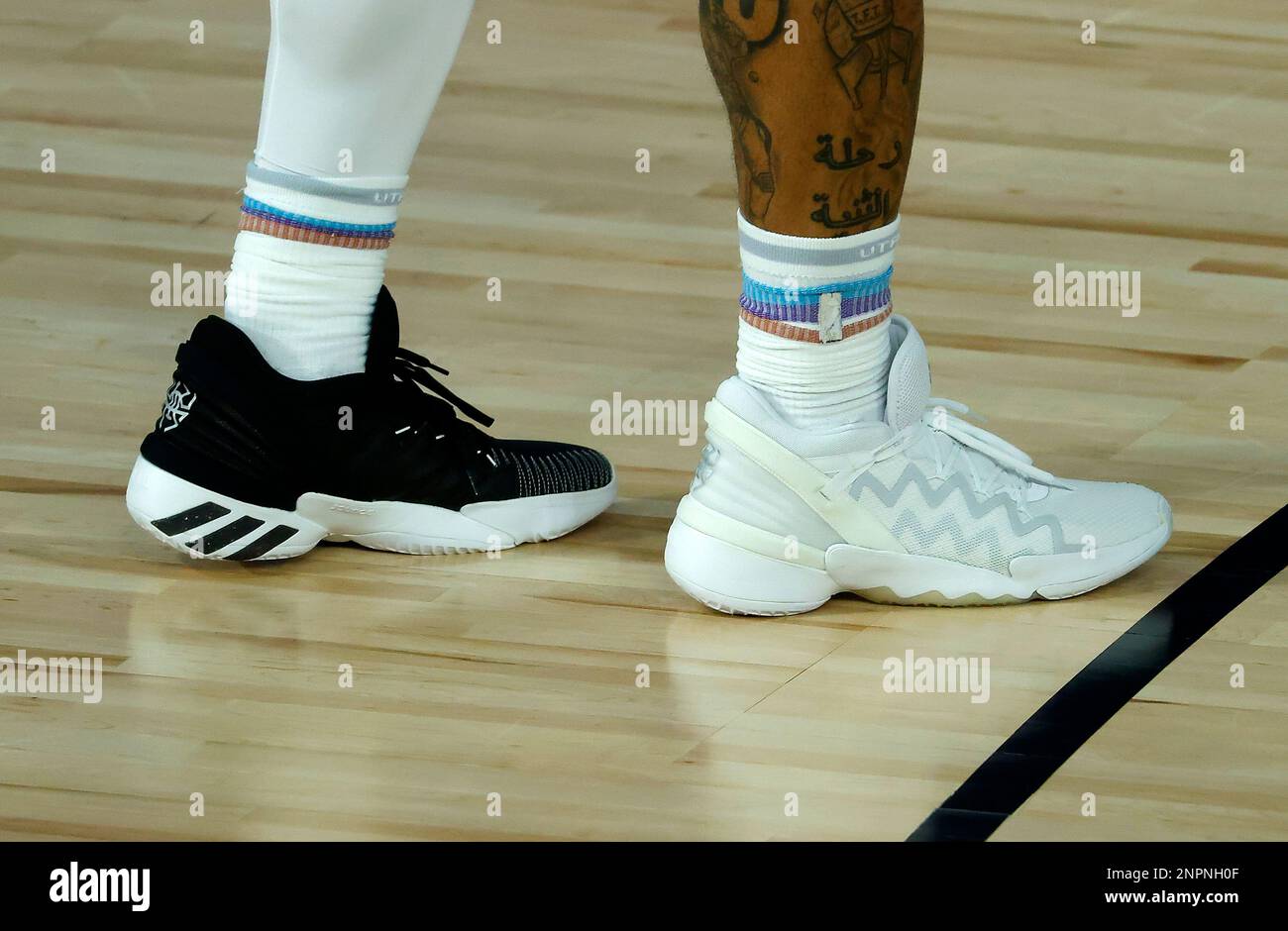 Utah Jazz's Rayjon Tucker is on the court during the third quarter of ...