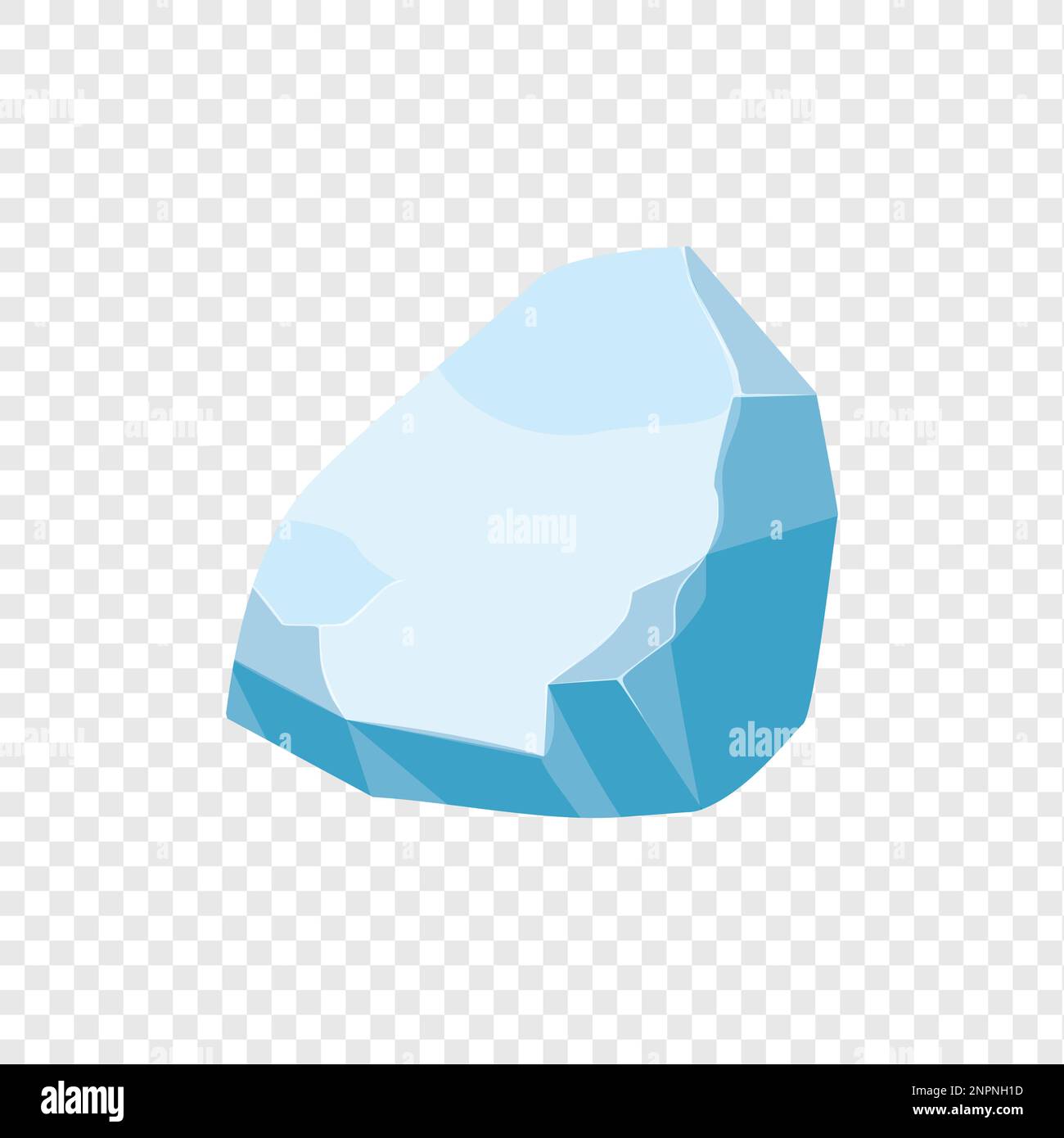 Ice rock boulder. Natural shape stone. vector illustration Stock Vector ...