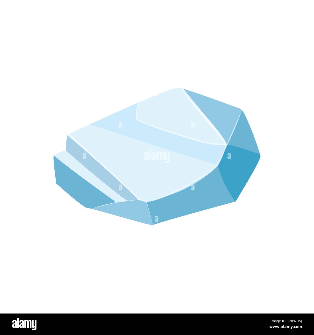 Ice rock boulder. Natural shape stone. vector illustration Stock Vector ...