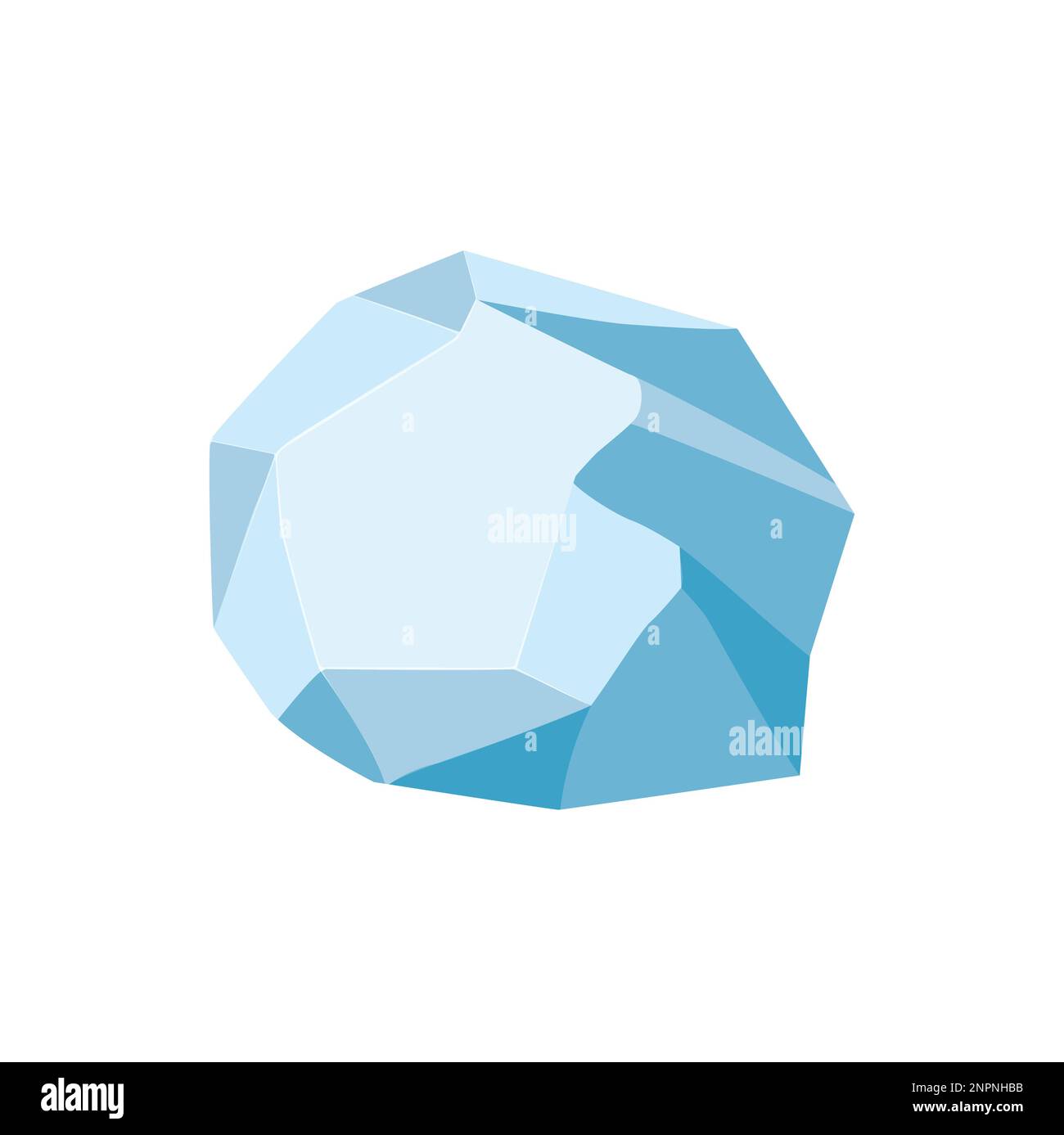 Ice rock boulder. Natural shape stone. vector illustration Stock Vector ...