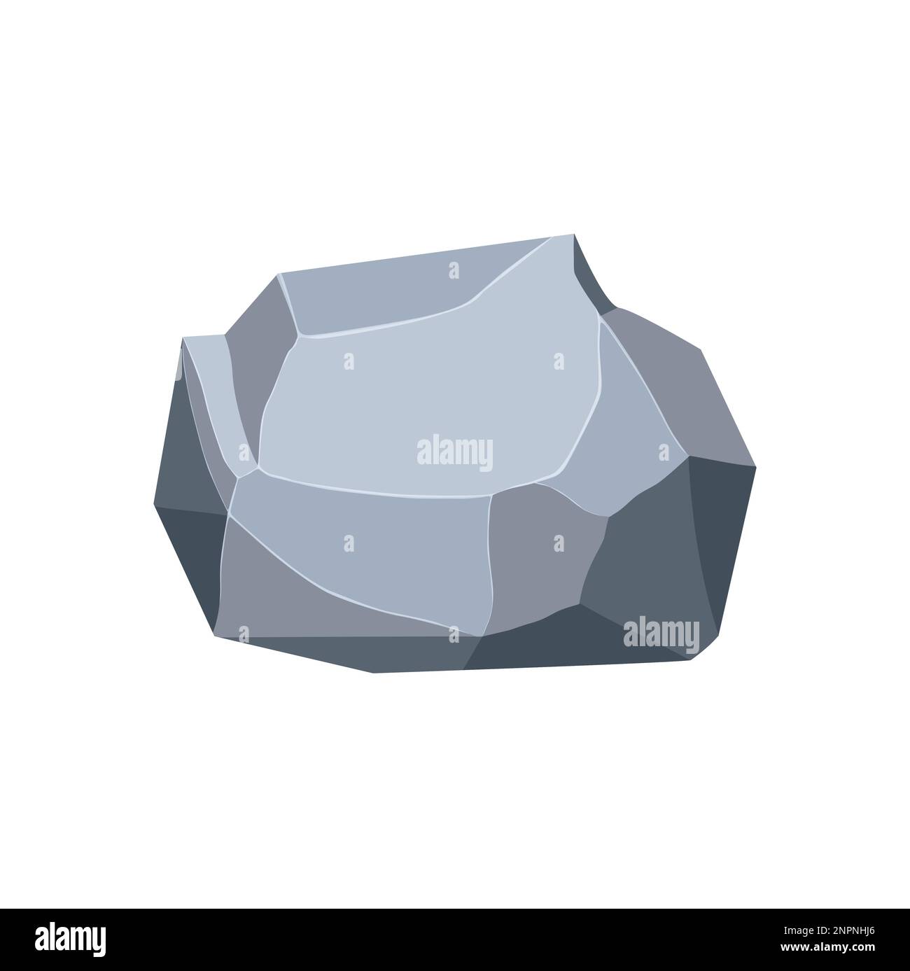 Rock boulder. Natural shape stone. vector illustration Stock Vector ...