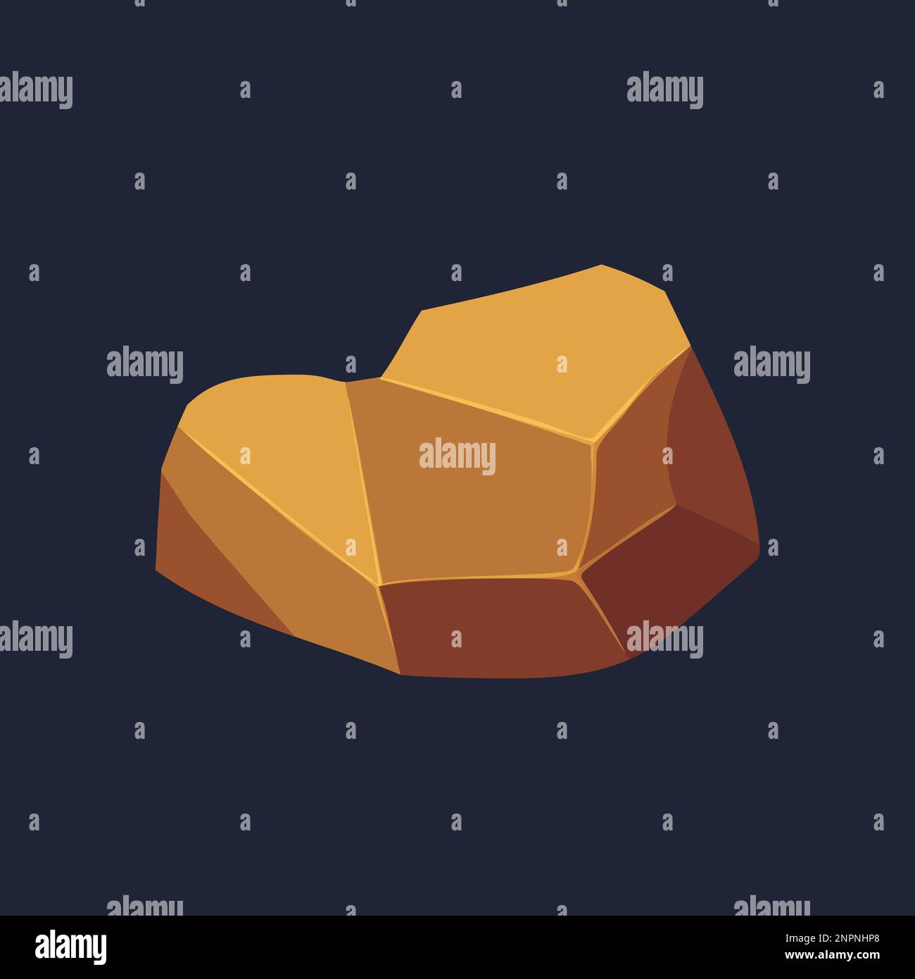 Game UI asset. Gaming user interface rock icon. vector illustration ...