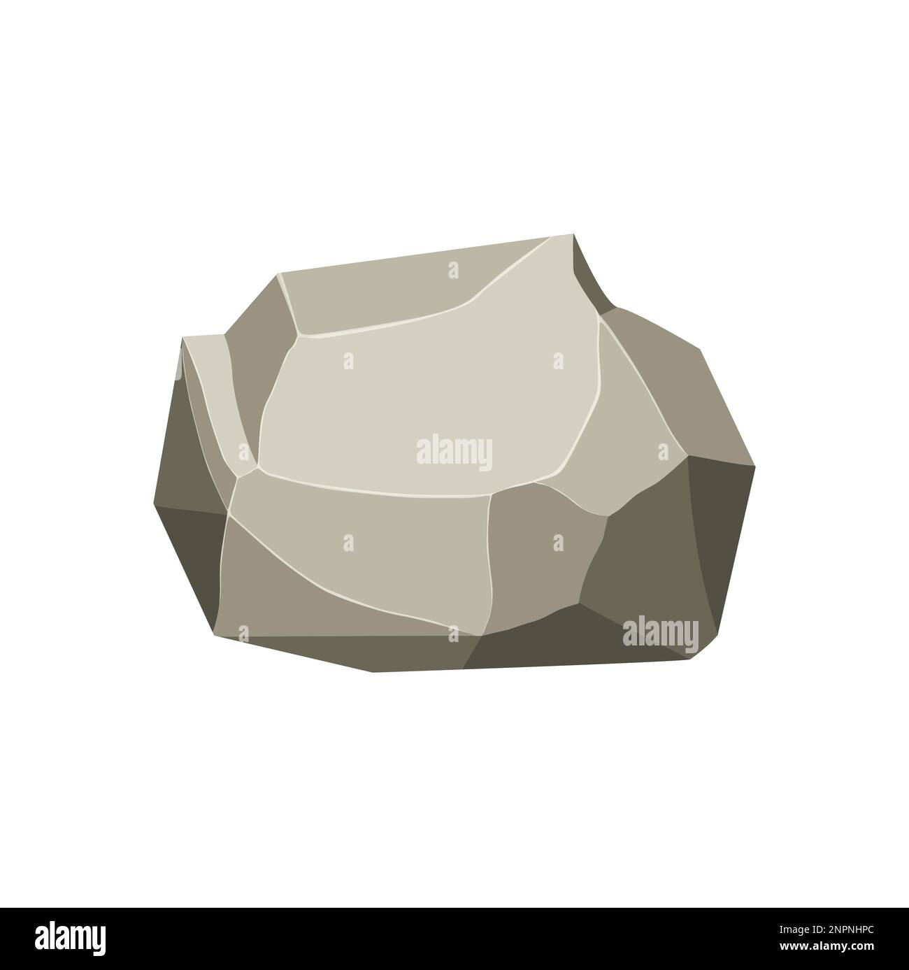 Rock boulder. Natural shape stone. vector illustration Stock Vector ...