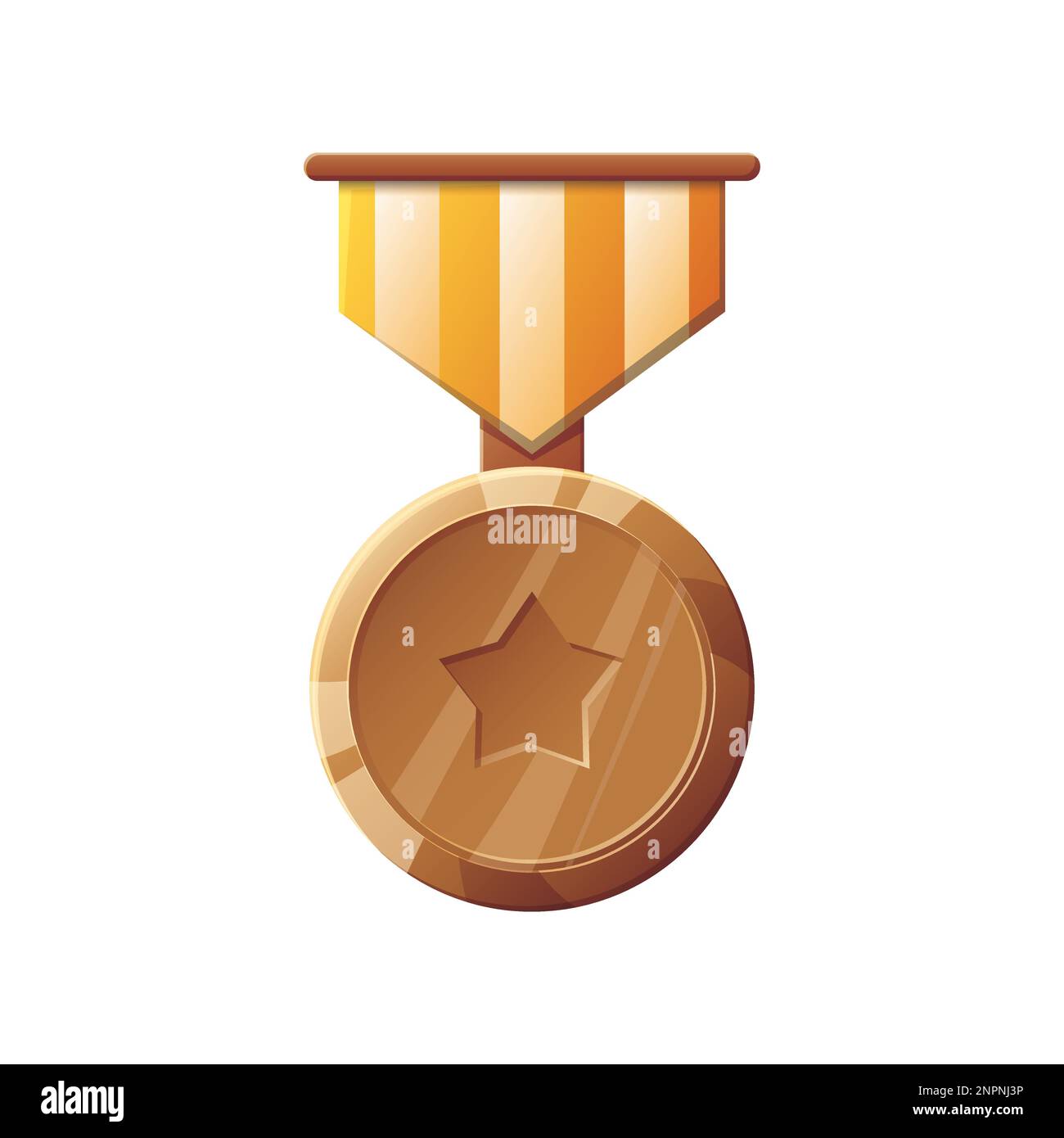 Game UI asset. Gaming user interface medal icon. vector illustration ...
