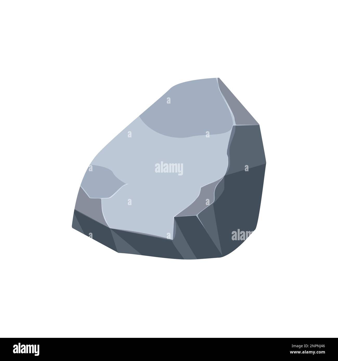 Rock boulder. Natural shape stone. vector illustration Stock Vector ...
